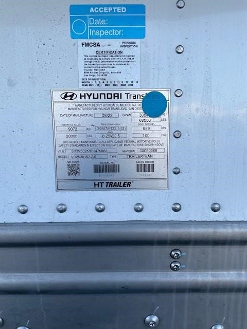 2023 HYUNDAI 53' TK REEFER - Coast Hyundai Trailer